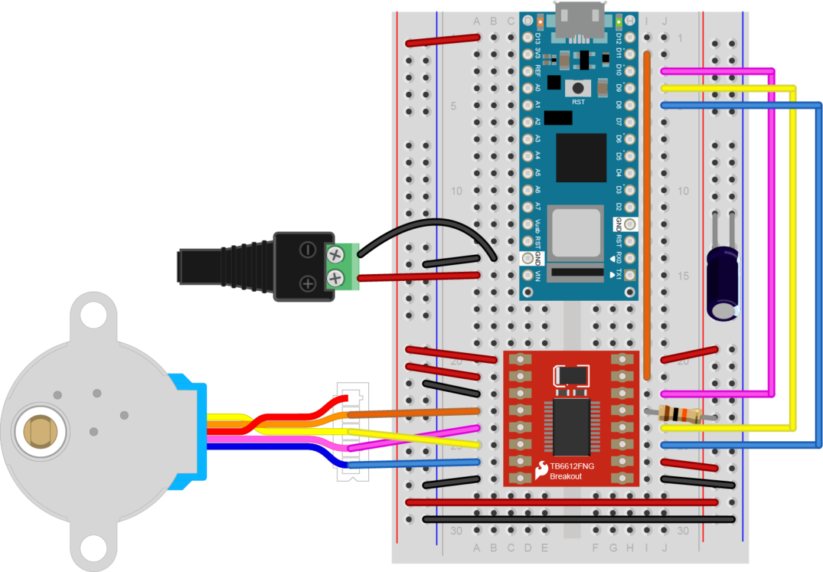 Lab: Controlling a Stepper Motor With an H-Bridge – ITP Physical Computing